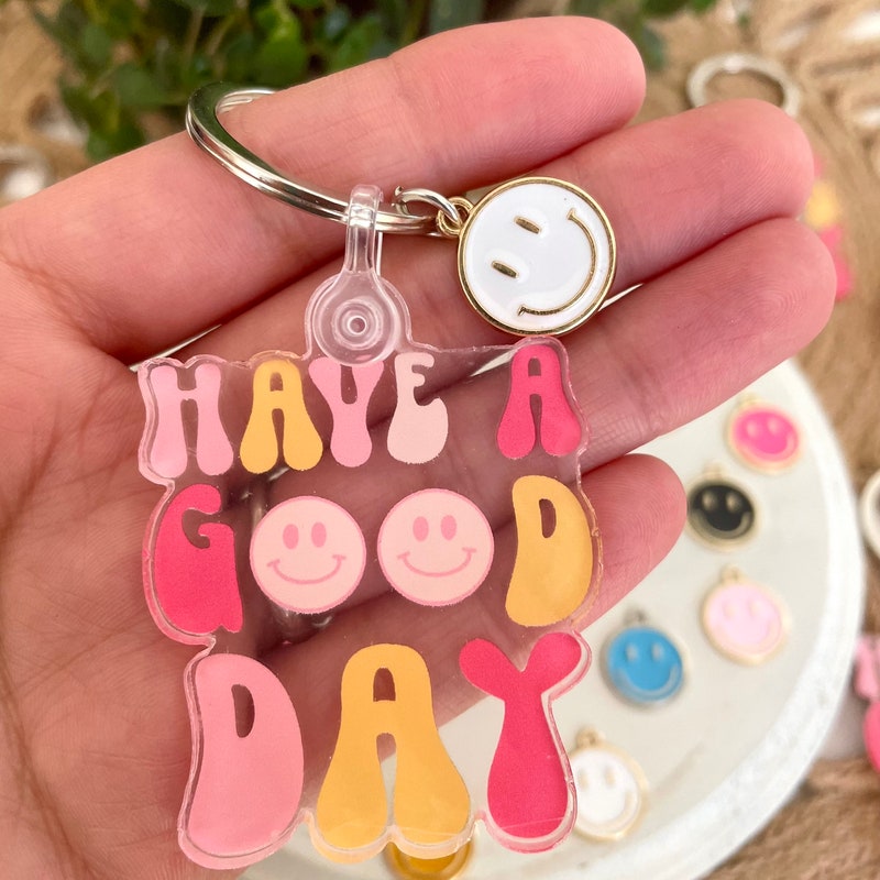 Preppy Keychain - Etsy