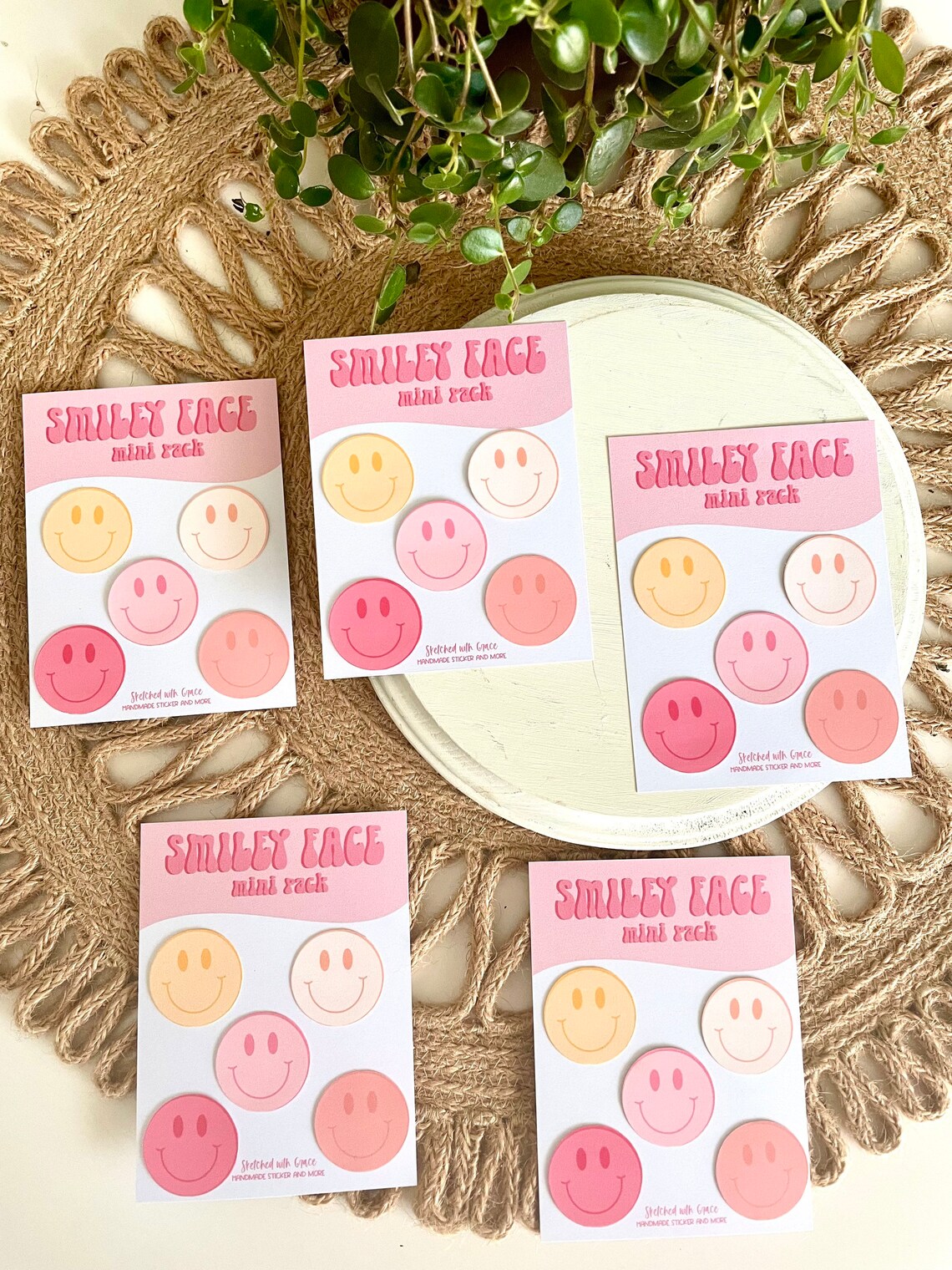 Mini Smiley Face Sticker Pack Smiley Face Stickers Mini - Etsy