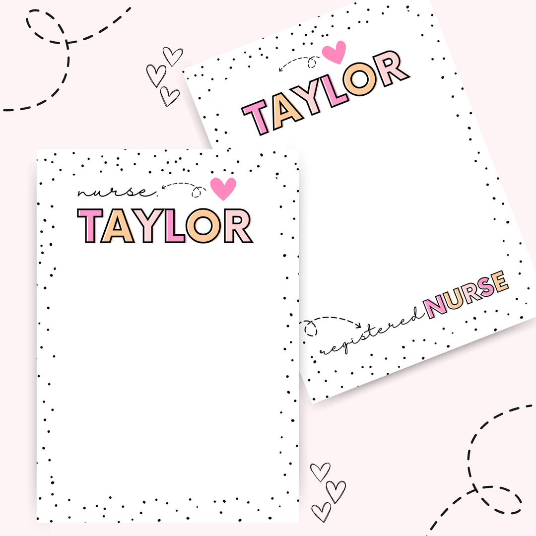 Personalized Nurse Notepad + Custom Nurse Notepad + Nurse Gift + Nurse ...