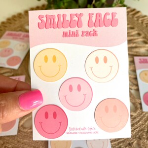 Mini Smiley Face Sticker Pack + Smiley Face Stickers + Mini Sticker ...