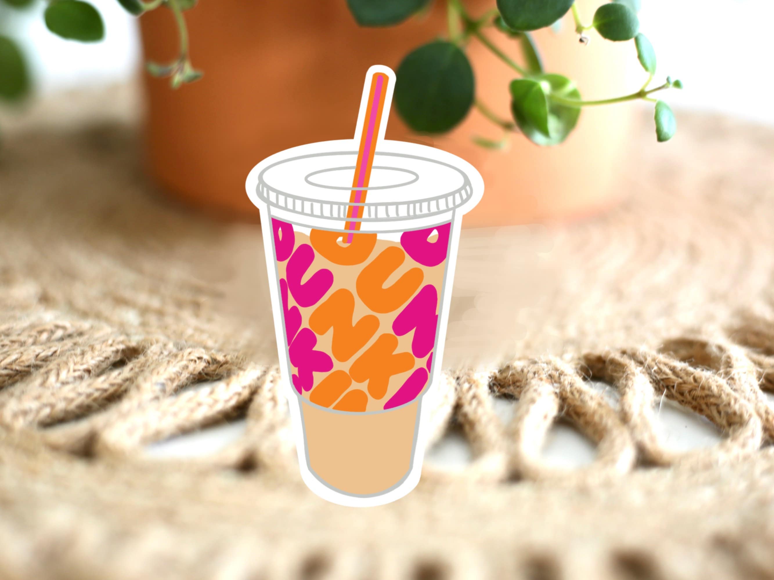 Stickers Paper & Party Supplies Dunkin\u2019 Donuts sticker waterproof ...