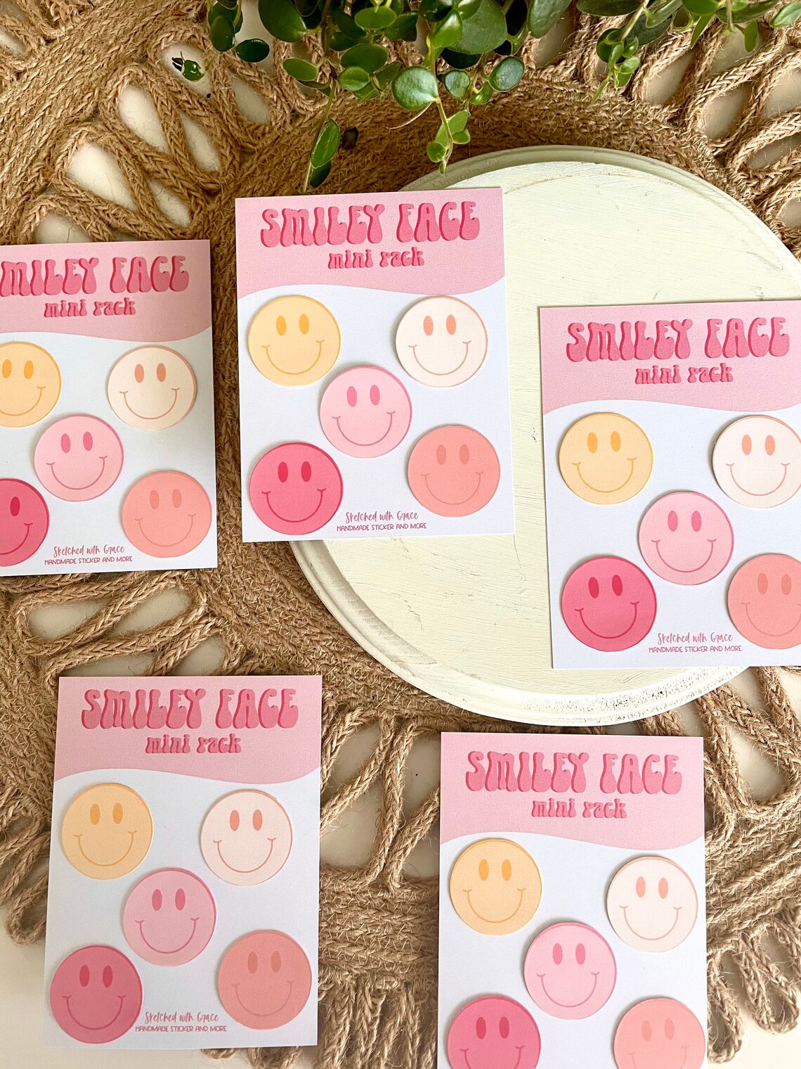 Mini Smiley Face Sticker Pack Smiley Face Stickers Mini - Etsy