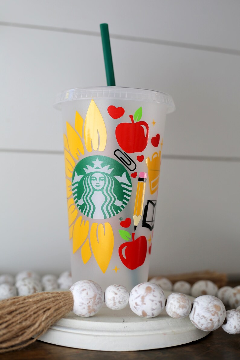 Teacher Starbucks Cold Cup Starbucks Teacher Appreciation - Etsy