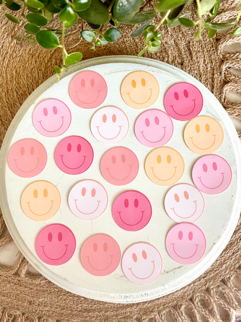 Mini Smiley Face Sticker Pack Smiley Face Stickers Mini - Etsy