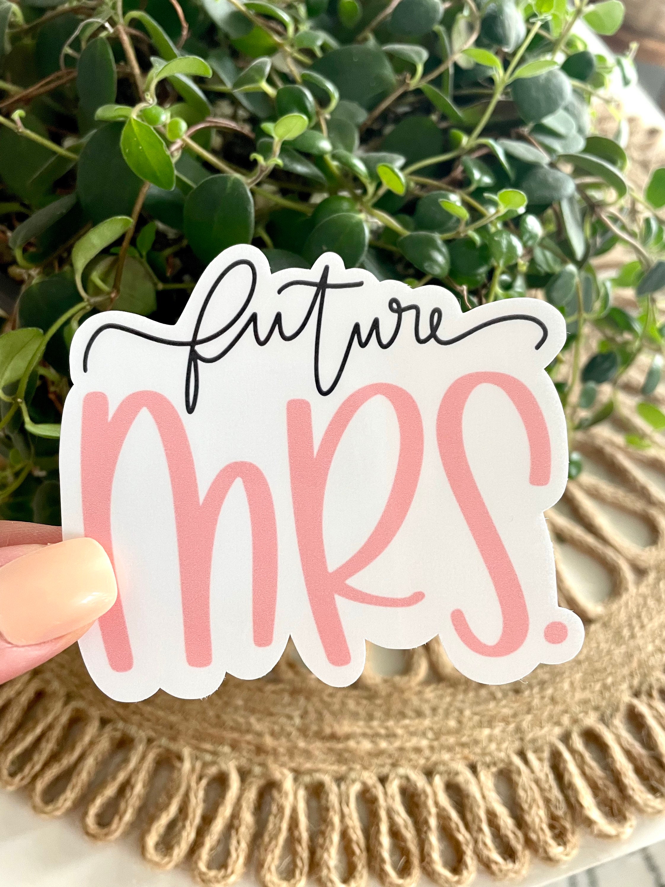 Future Mrs Sticker + Wedding Stickers+ Bridal Shower Sticker + Wedding ...