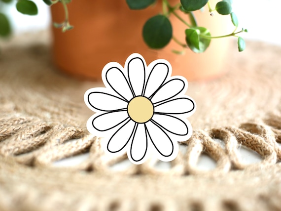 Daisy Sticker Vinyl Sticker Waterproof Sticker Die Cut | Etsy