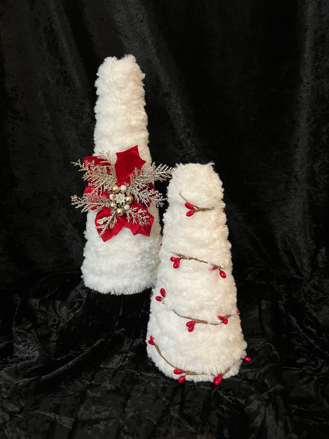Tabletop Christmas Tree Centerpieces Set of 2 - Etsy