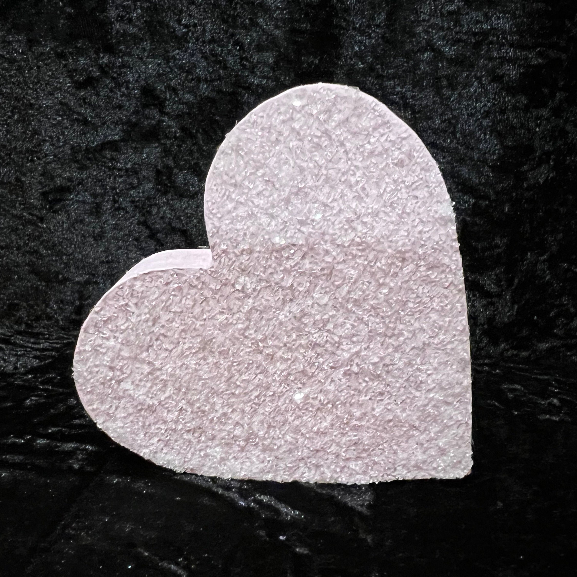 Pink Diamond Dust Glitter Chunky Wood Heart Shelf Sitter - Etsy