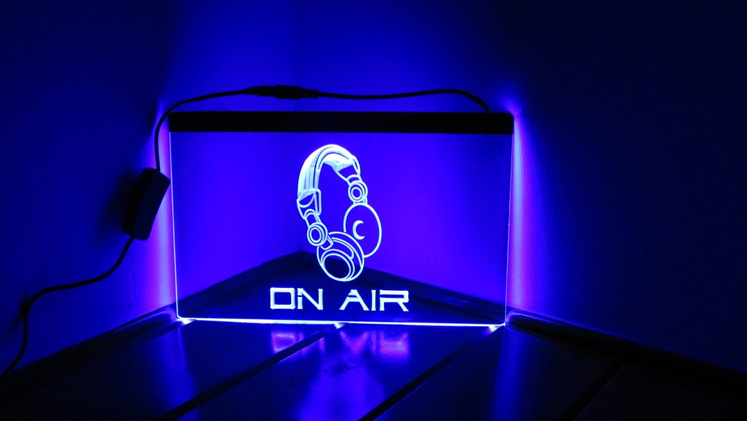On Air Acrylic LED Neon Light Sign Studio Recording - Etsy
