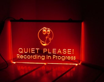 Quiet Please Sign | Etsy UK