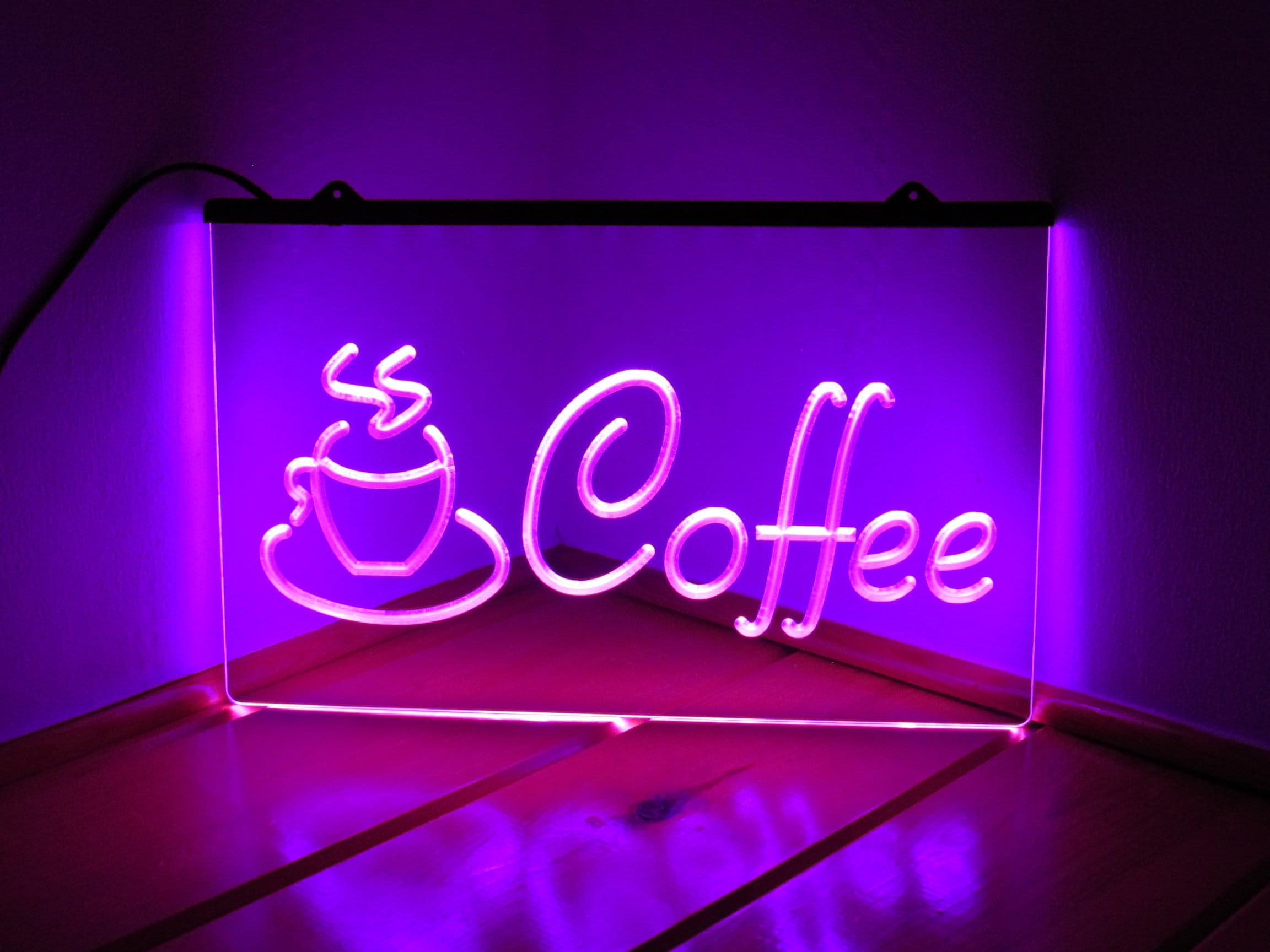 Coffee LED Light Sign Café Shop Drink Bar Kitchen Sale - Etsy UK