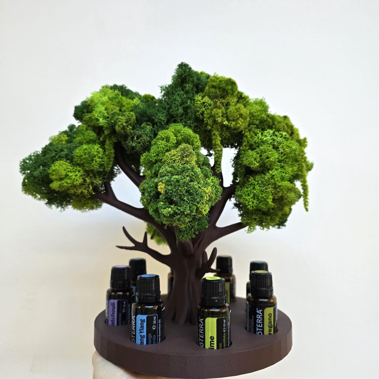 3D Printed Essential Oil Holder Tree With Preserved Moss | Doterra Oil ...