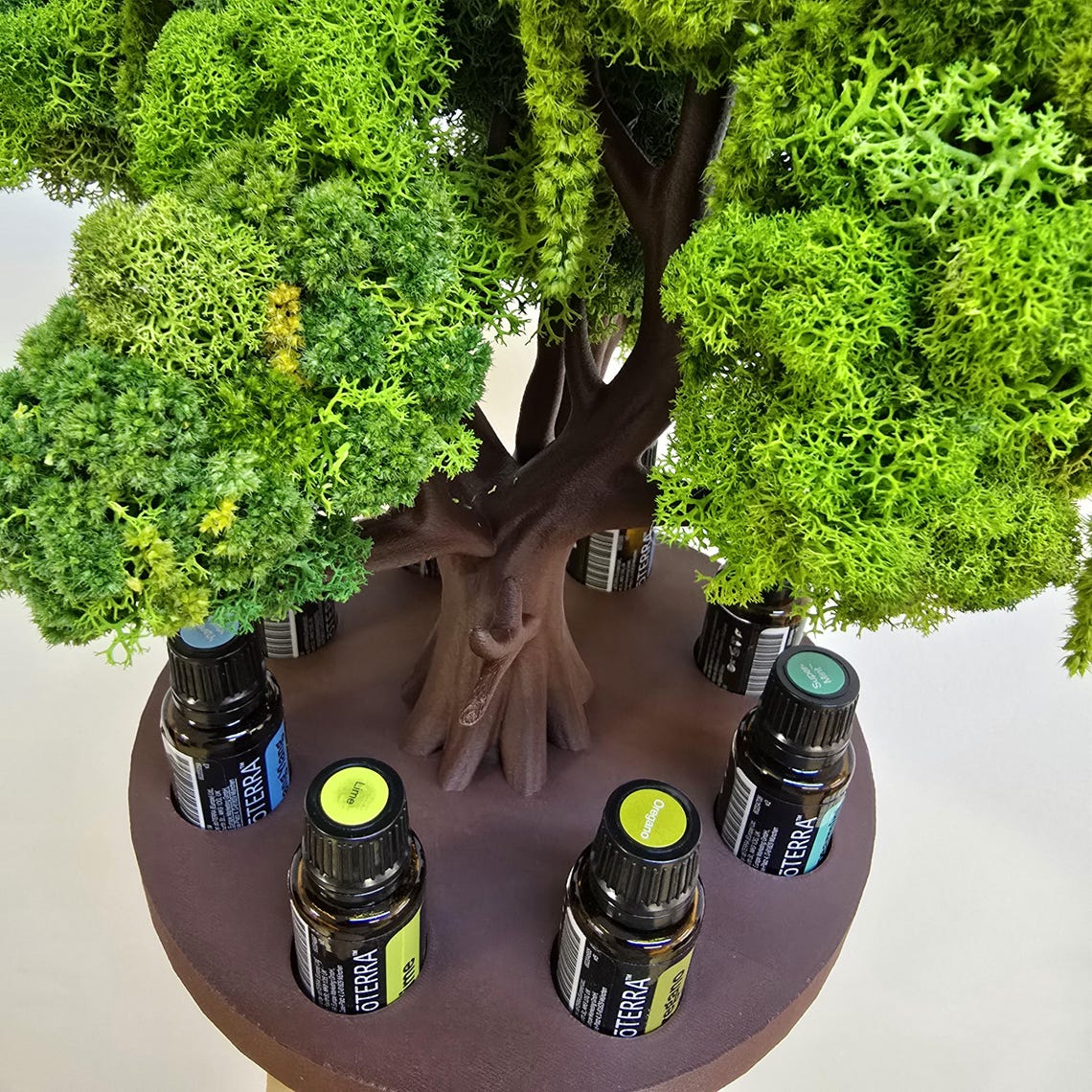 3D Printed Essential Oil Holder Tree With Preserved Moss | Doterra Oil ...