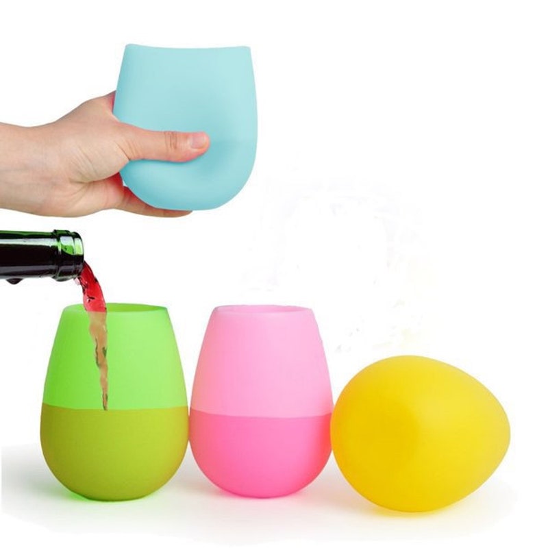 Silicone Wine Glasses Etsy