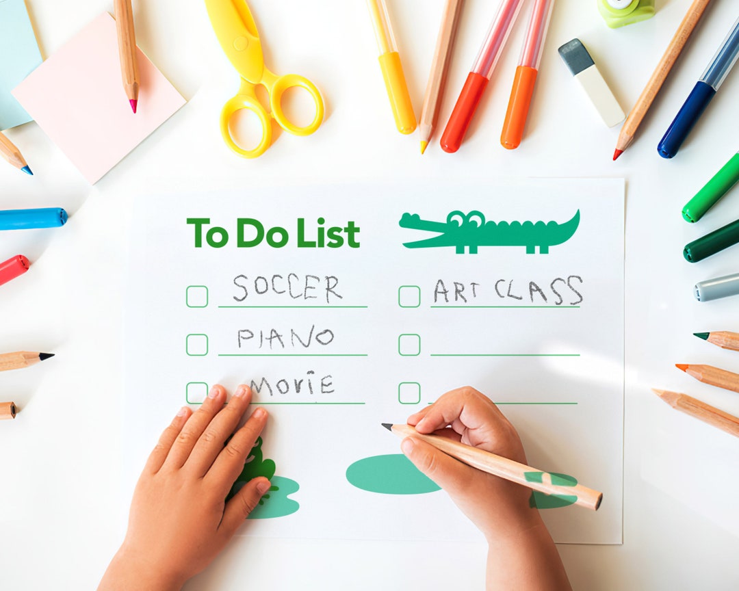 Printable Kids Simple Weekly Planner, Weekly to Do List for Kids, Kids ...