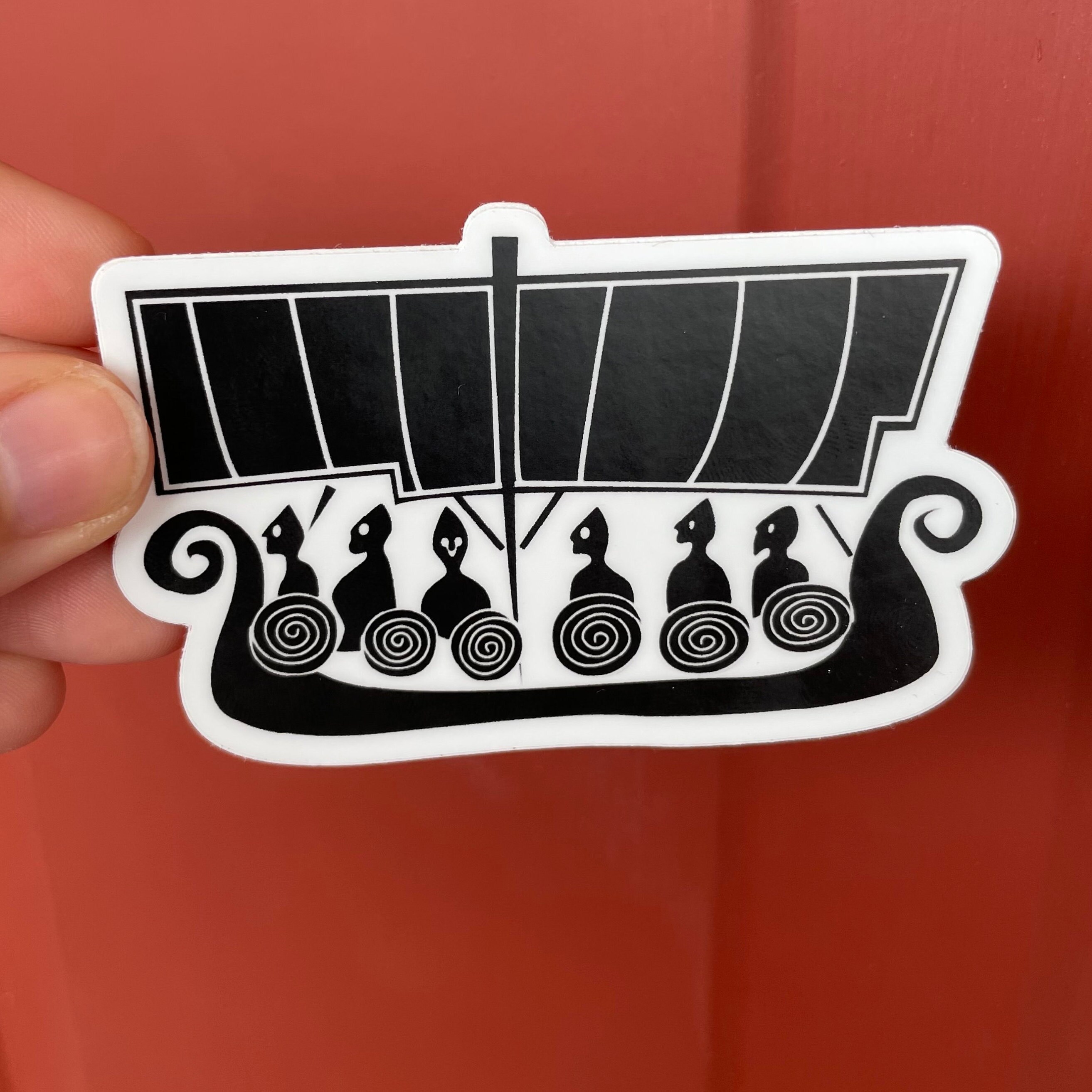 Viking Warship Sticker Nordic Sticker Viking Boat Viking - Etsy