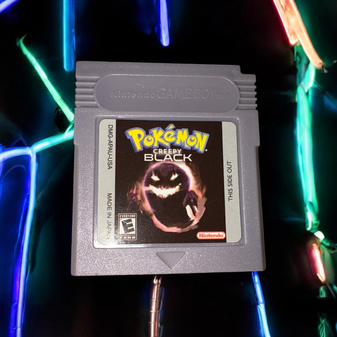 Pokemon Creepy Black Rom Hack / Gameboy Classic Games / Reproduction ...