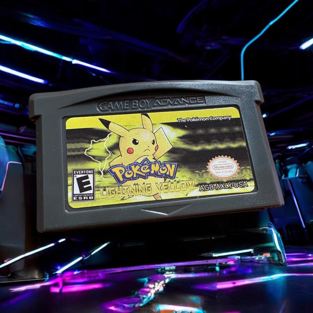 Pokémon Lightning Yellow GBA / Pokemon Yellow Edition Gameboy Games ...