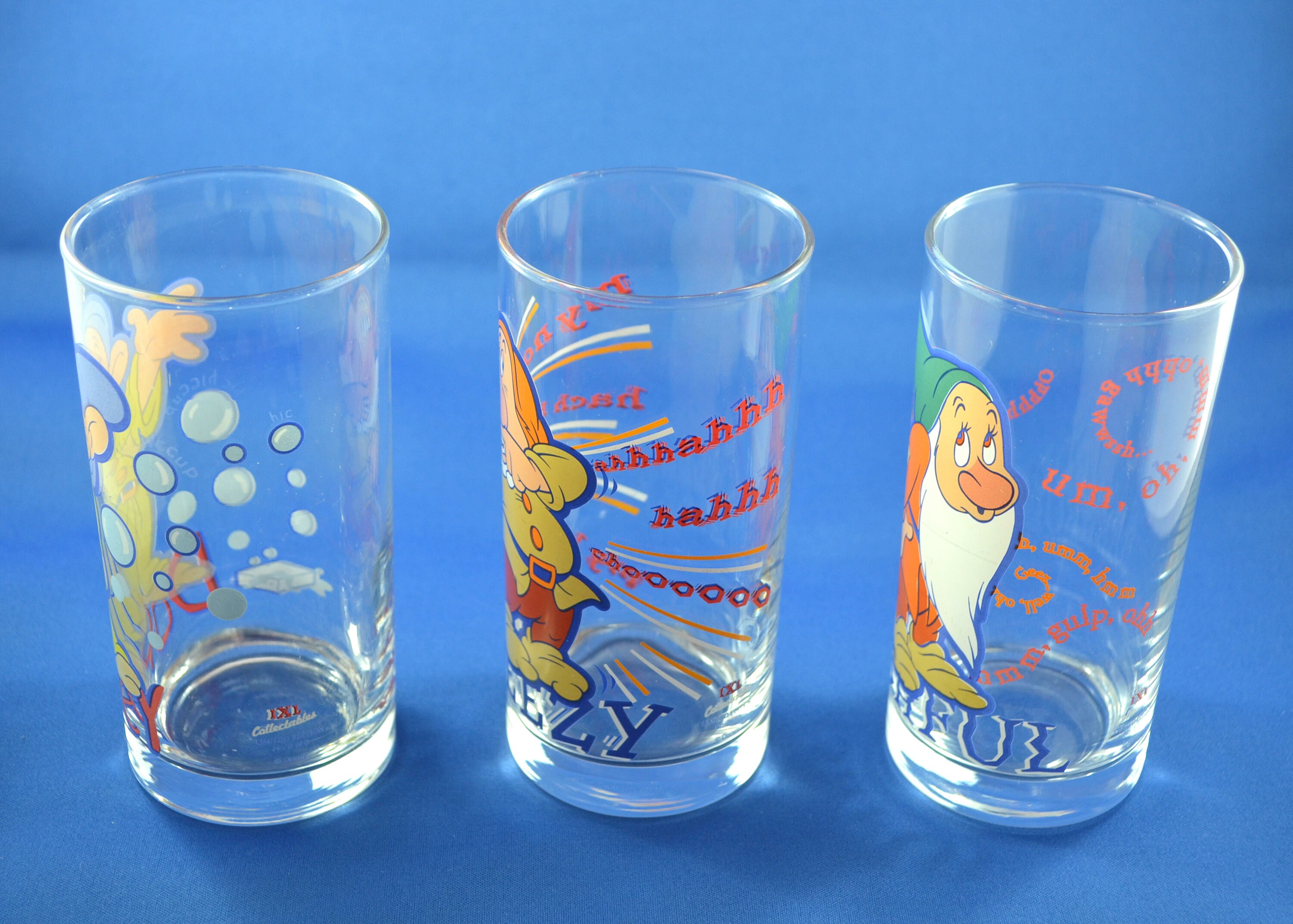 SNOW WHITE Disney Collectable IXL Character Glasses X5 - Etsy Australia