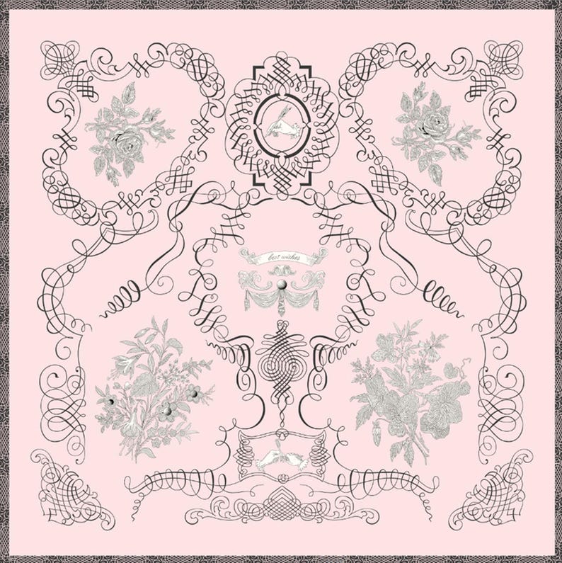 Oscar Rossa 100% Mulberry Silk Scarf With Hand-rolled Edges ...