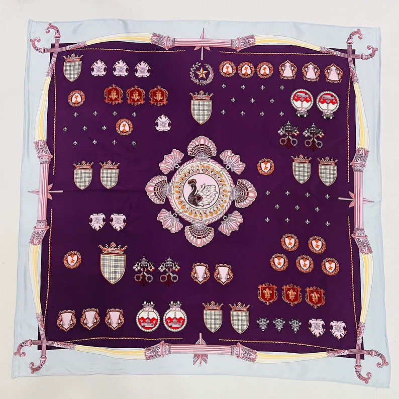 Oscar Rossa 100% Mulberry Silk Scarf With Hand-rolled Edges ...