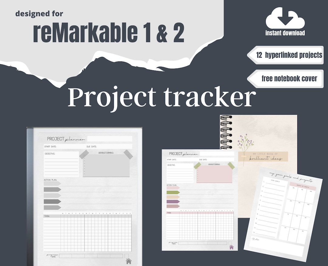 PROJECT TRACKER for Remarkable 2 | Digital Template | Productivity ...