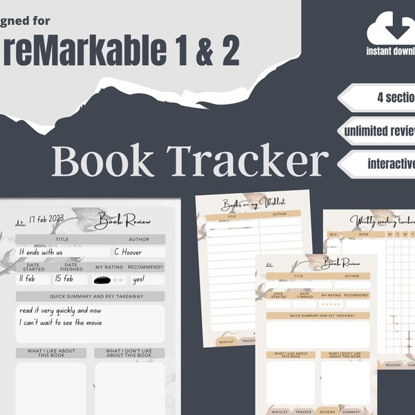 Remarkable 2 Review Template - Etsy