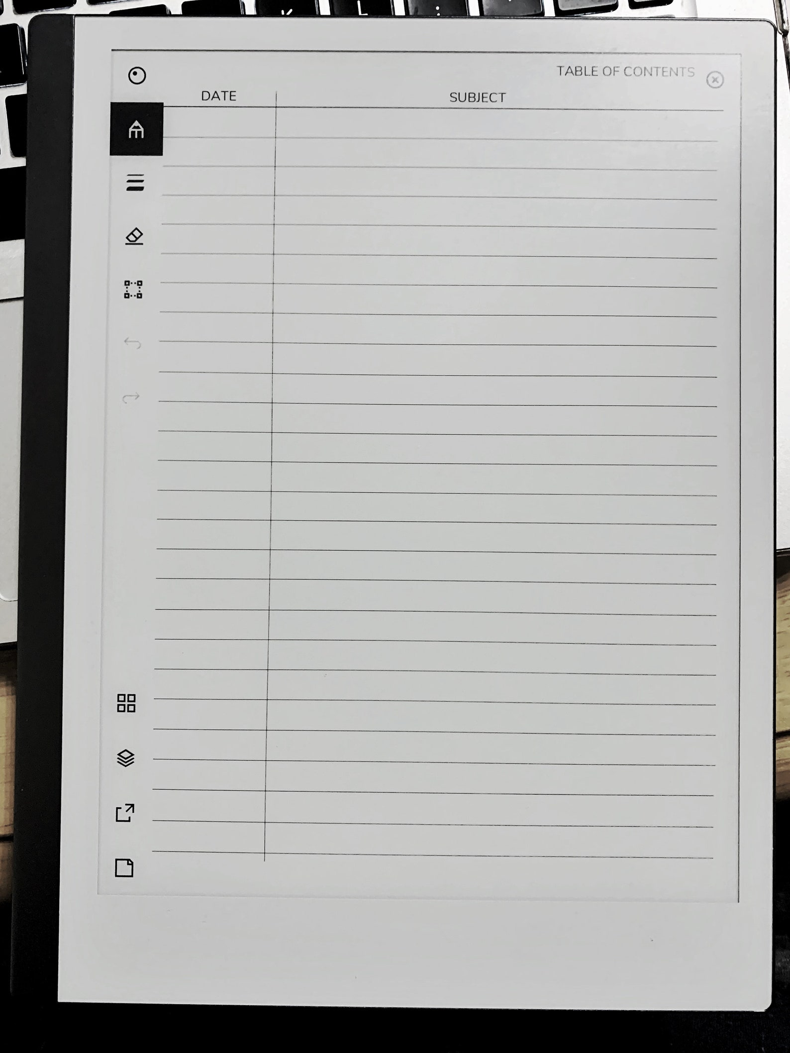Remarkable 2 Work Notes Notebook Template | Meeting Minutes Business ...