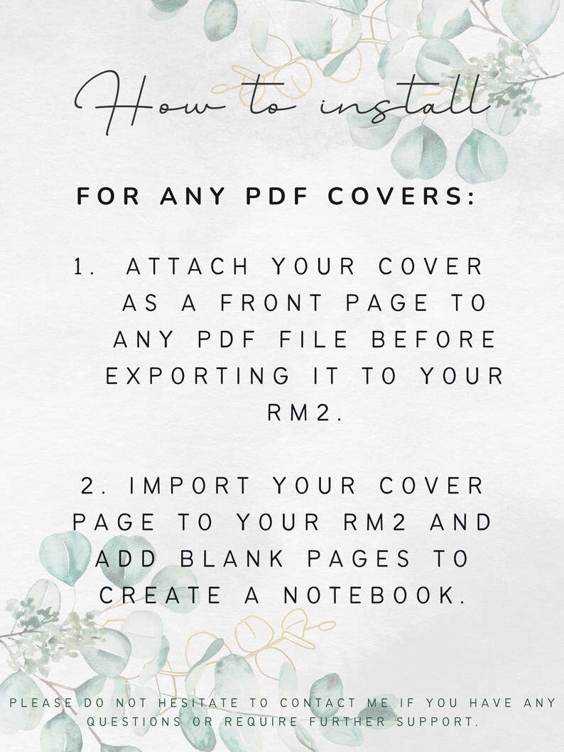 Remarkable 2 Personalised Notebook Cover Template Bundle | Etsy