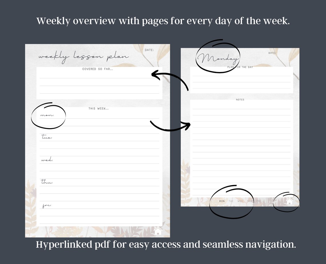 Remarkable 2 Teacher Book Planner Template Digital Organiser - Etsy