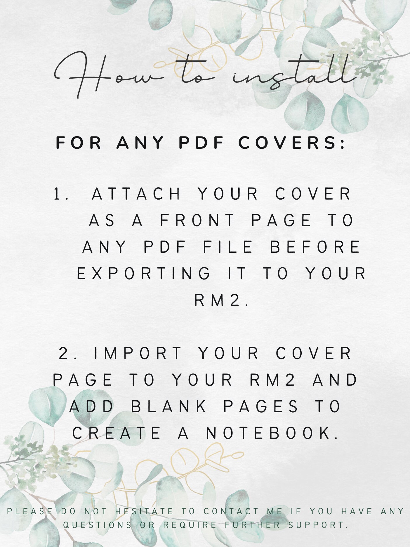 Remarkable 2 Custom Journal Notebook Notes Cover Template - Etsy