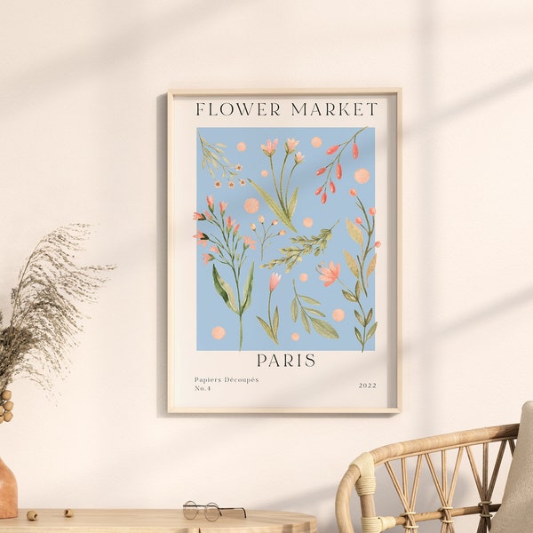 Flower Market Print - Etsy