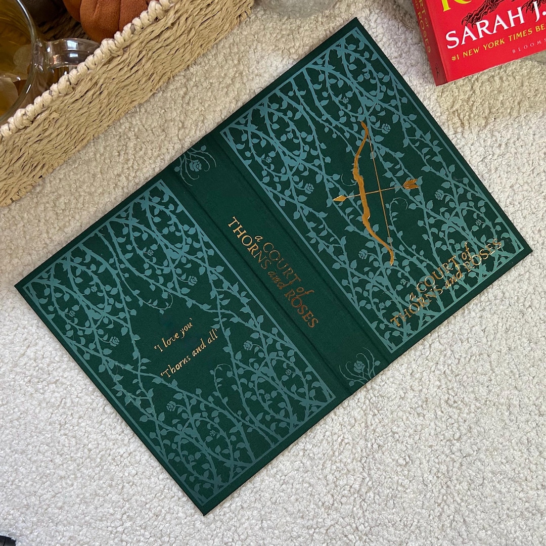 A Court of Thorns and Roses Hardback Cover for Paperback Books - Hand ...