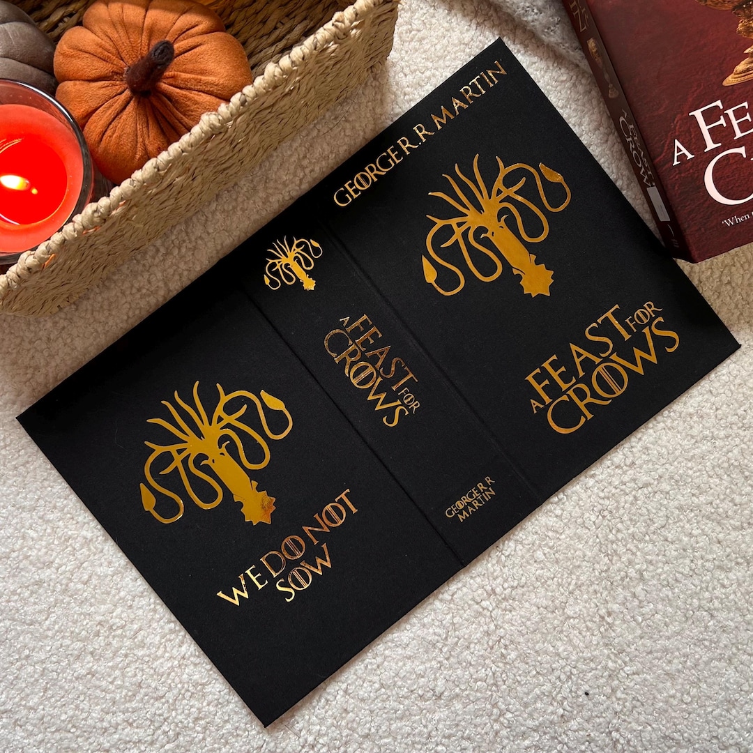 A Feast for Crows Hardback Cover for Paperback Books - Hand Made Dust ...
