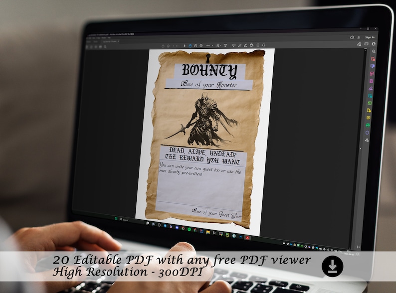 Dnd Bounty Poster: Wanted Starter Pack Npcs (PDF Template Editable ...