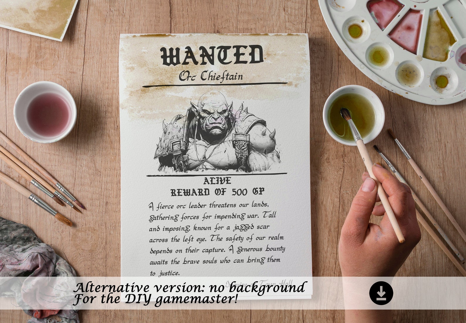 Dnd Bounty Poster: Wanted Starter Pack Npcs (PDF Template Editable ...