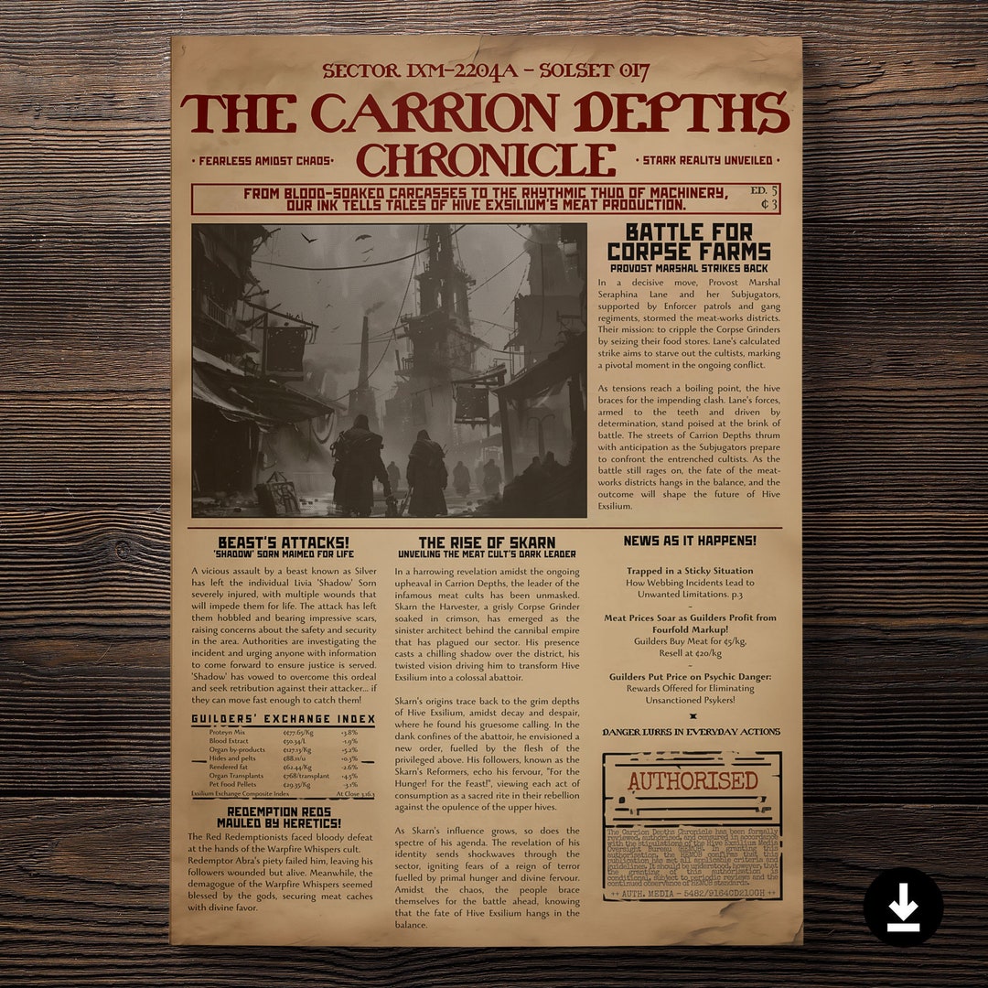 Ww2/post-apo Newspaper Template (editable) - Etsy