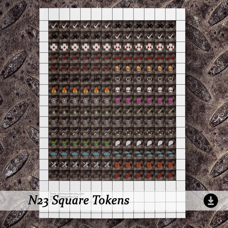 Printable Token Sets Compatible With Necromunda Underhive and Ash ...