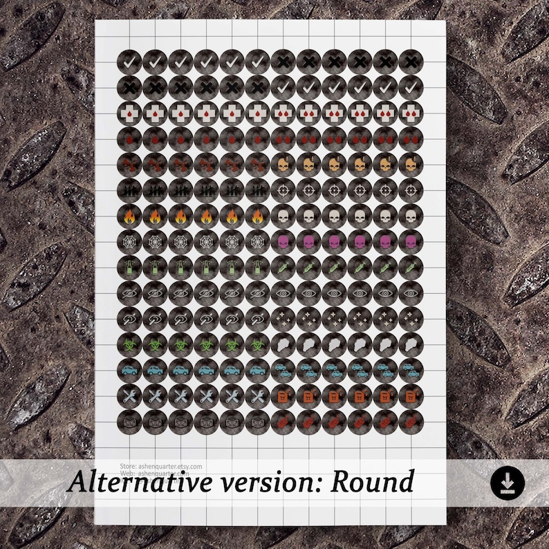 Printable Token Sets Compatible With Necromunda Underhive and Ash ...