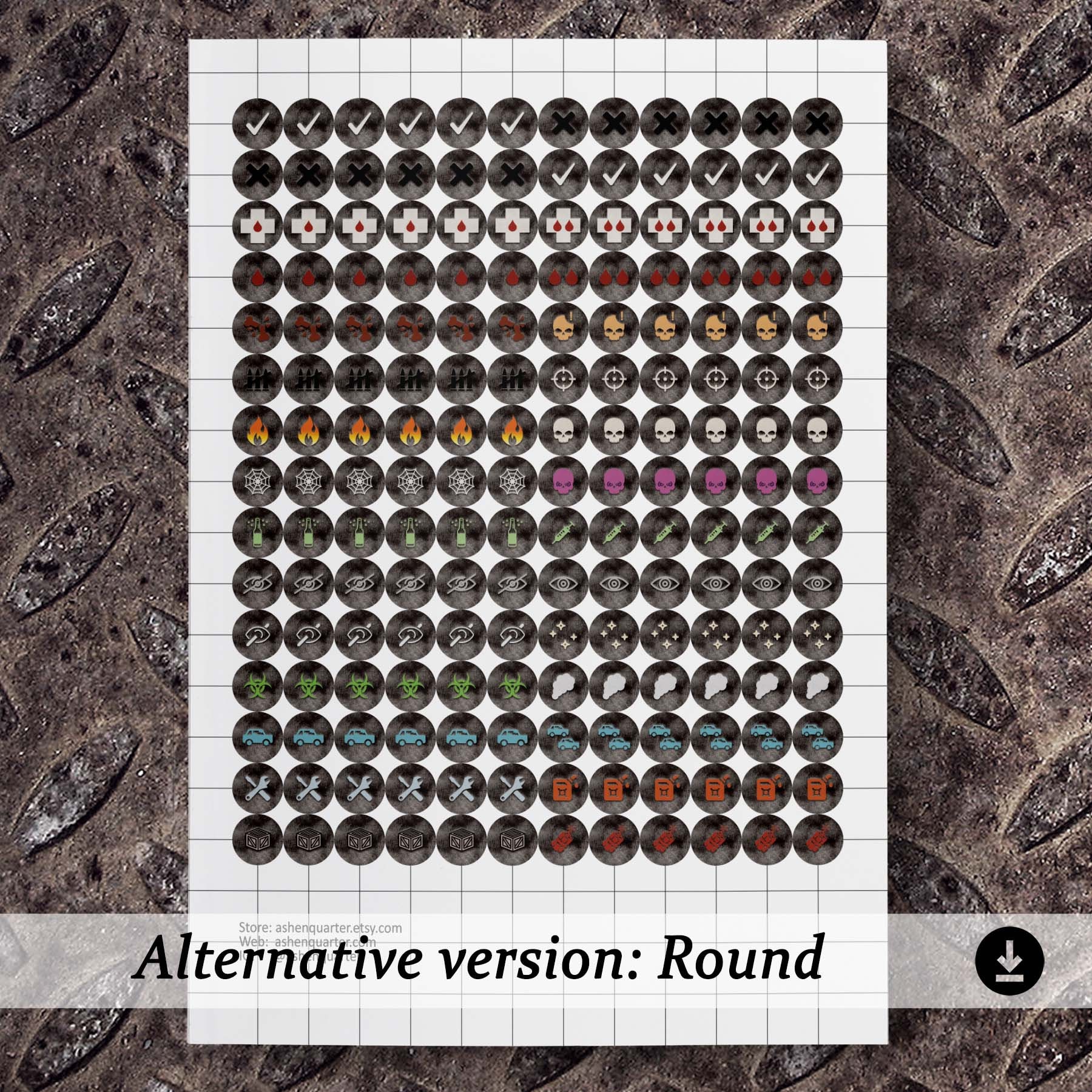 Printable Token Sets Compatible With Necromunda Underhive and Ash ...