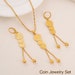 Coin Jewelry Set 24K Gold Plated Jewelry Set for Women - Etsy