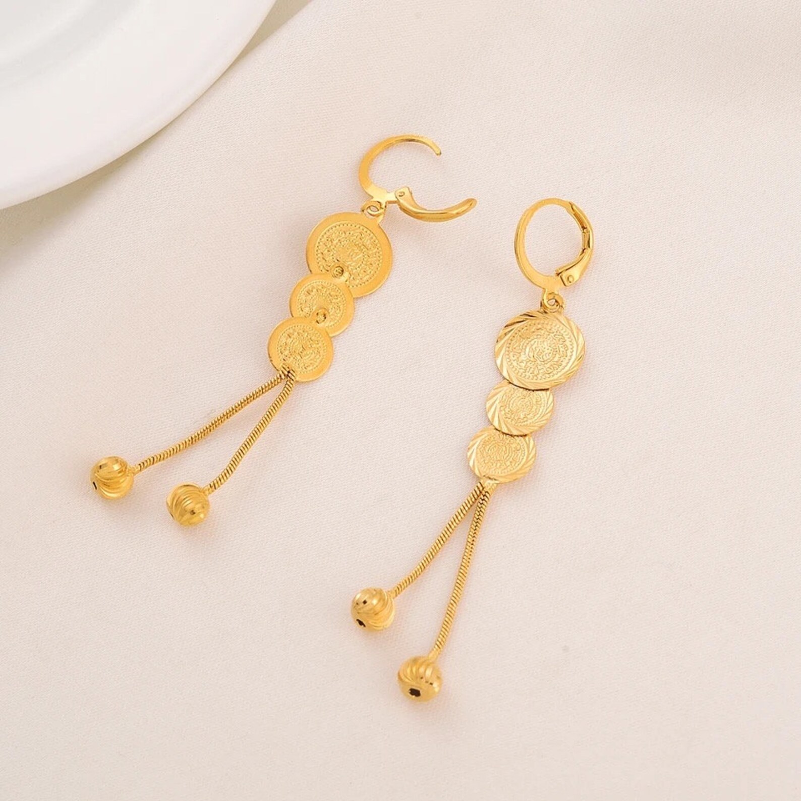 Coin Jewelry Set 24K Gold Plated Jewelry Set for Women - Etsy