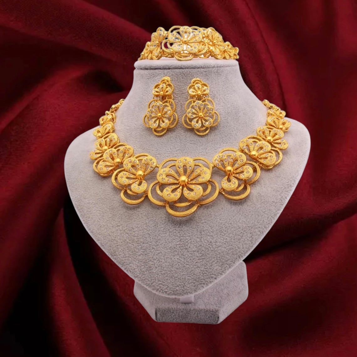 Wedding Jewelry Set for Women African Jewelry Set Nigerian - Etsy