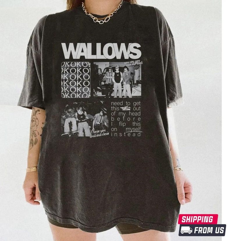 Retro Wallows Model Tour 2024 Shirt, Wallows Bad Dreams Album Aesthetic ...