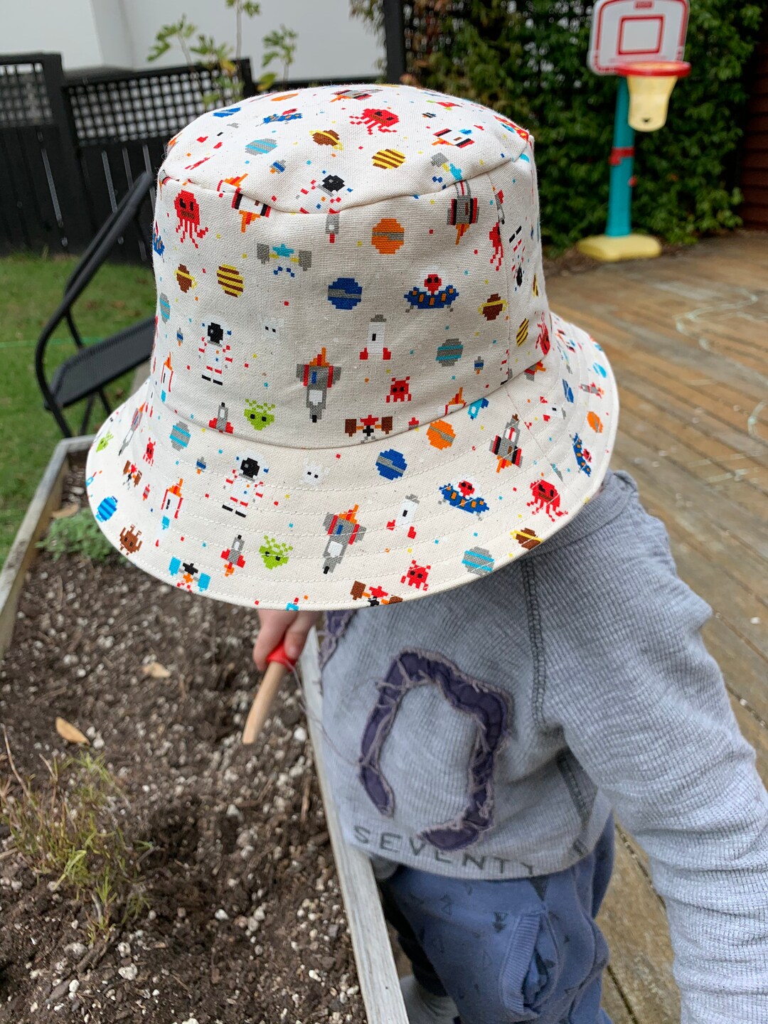 Space Invaders Printed Bucket Hat, 2 Sizes Available - Etsy Israel