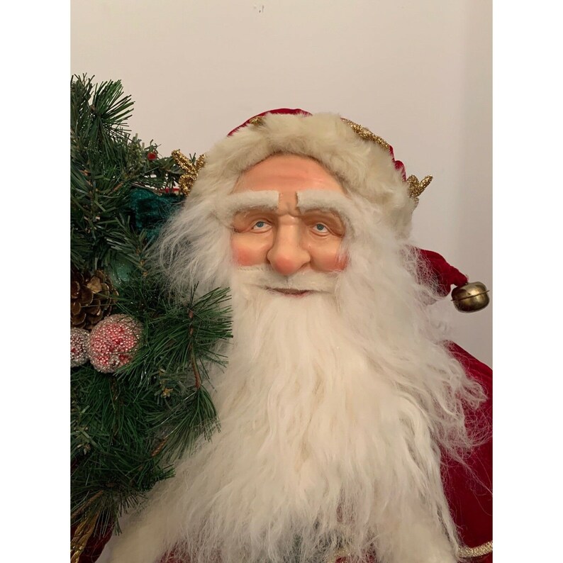 Bombay Company Santa With Presents and Sack Large Tabletop - Etsy