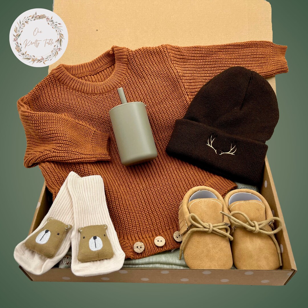 Enchanted Woodland Baby Gift Box Sweet Beginnings Baby Essentials ...