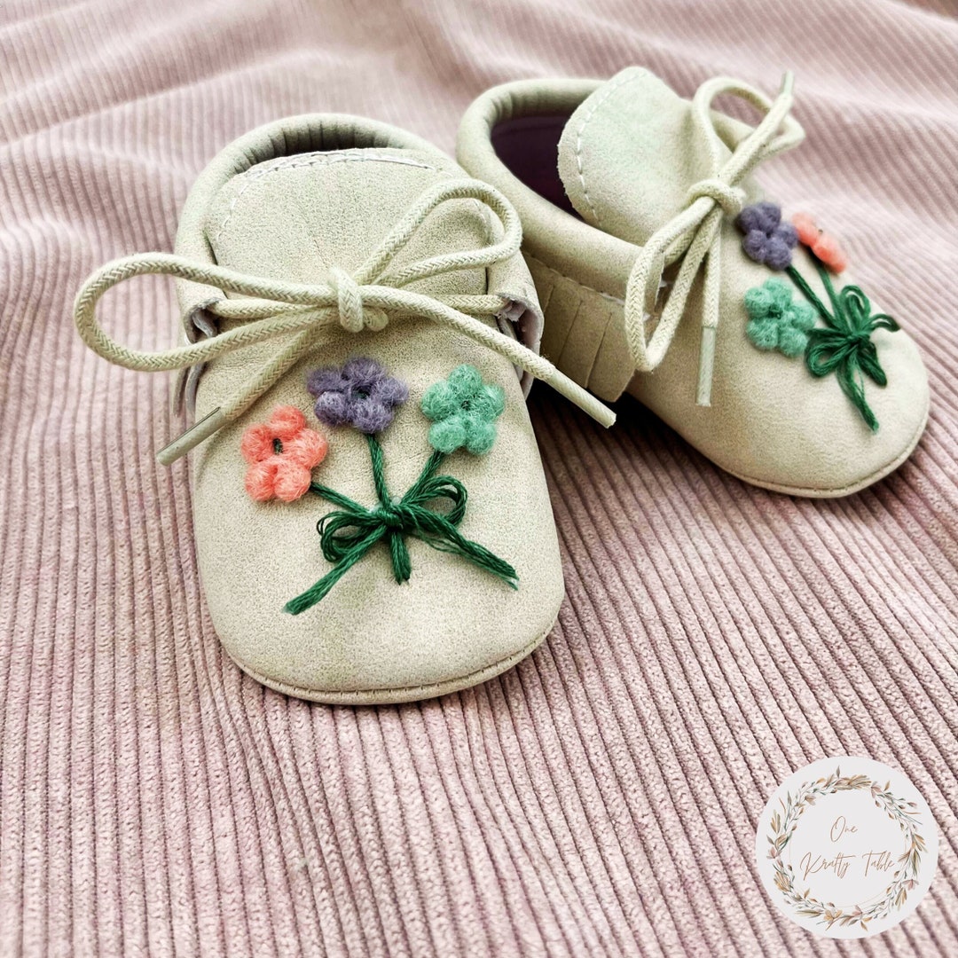 Bloomin' Baby Steps | Handcrafted | Embroidered Infant Shoes | Soft ...
