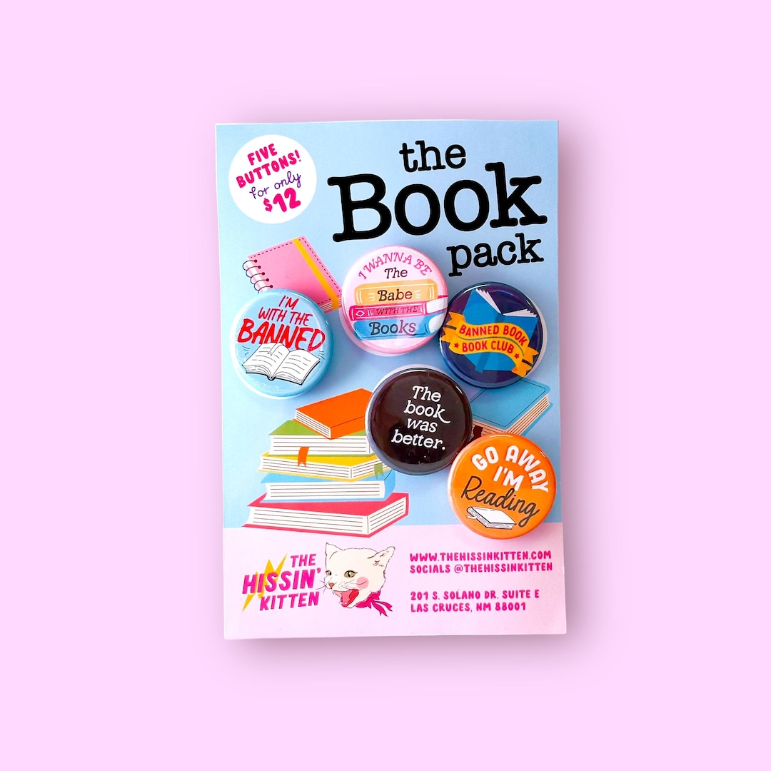 The Book Button Pack! - Etsy