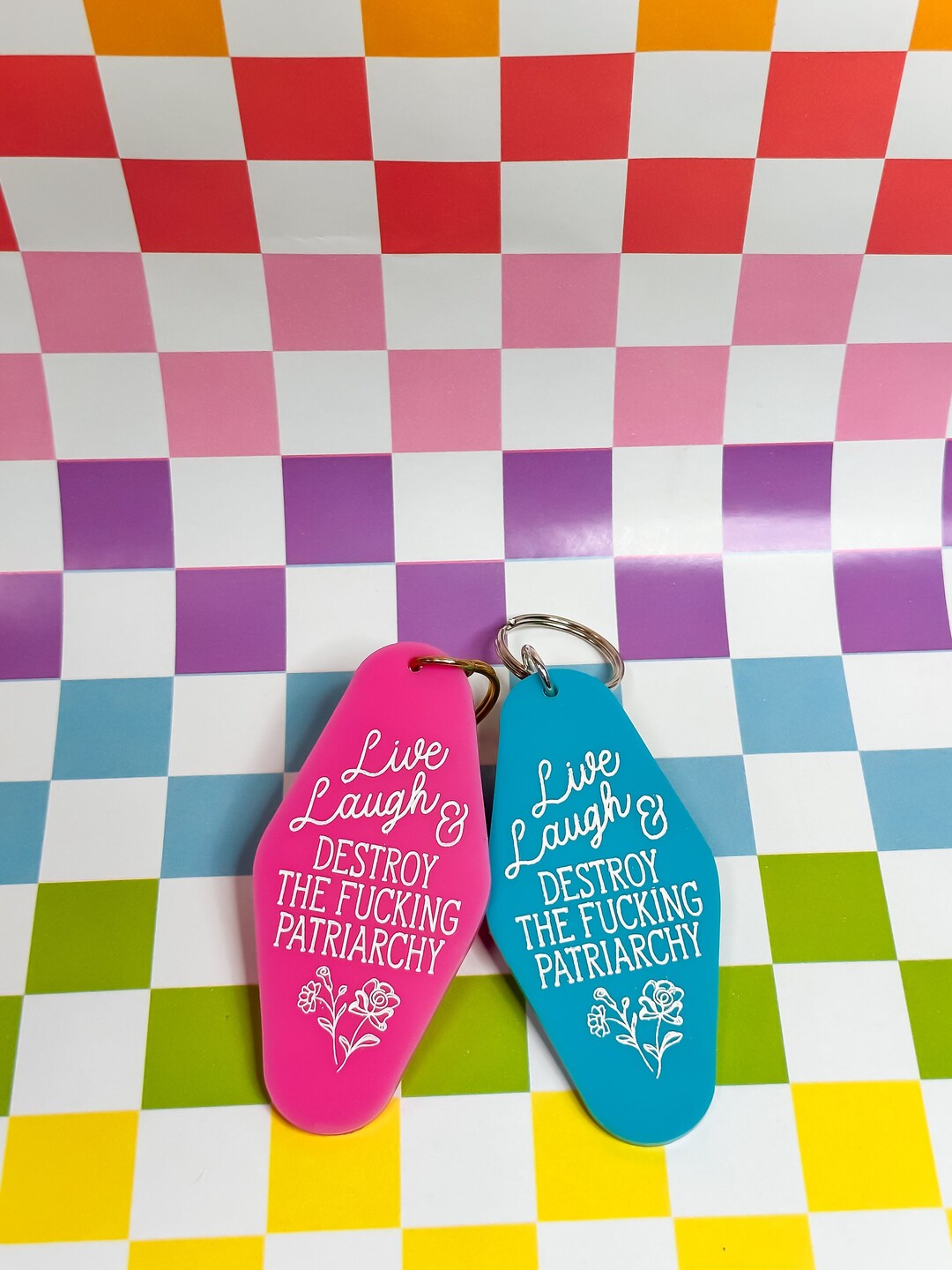 Live Laugh and Destroy the Fucking Patriarchy - Laser Engraved and Hand ...